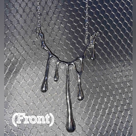 Jewelry | Melting Metal Dripping Droplet Blood Liquid Water Goth Edgy ...